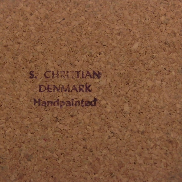AAKJAER SERIEN | Accents | Vintage Christian Denmark Floral Handpainted ...